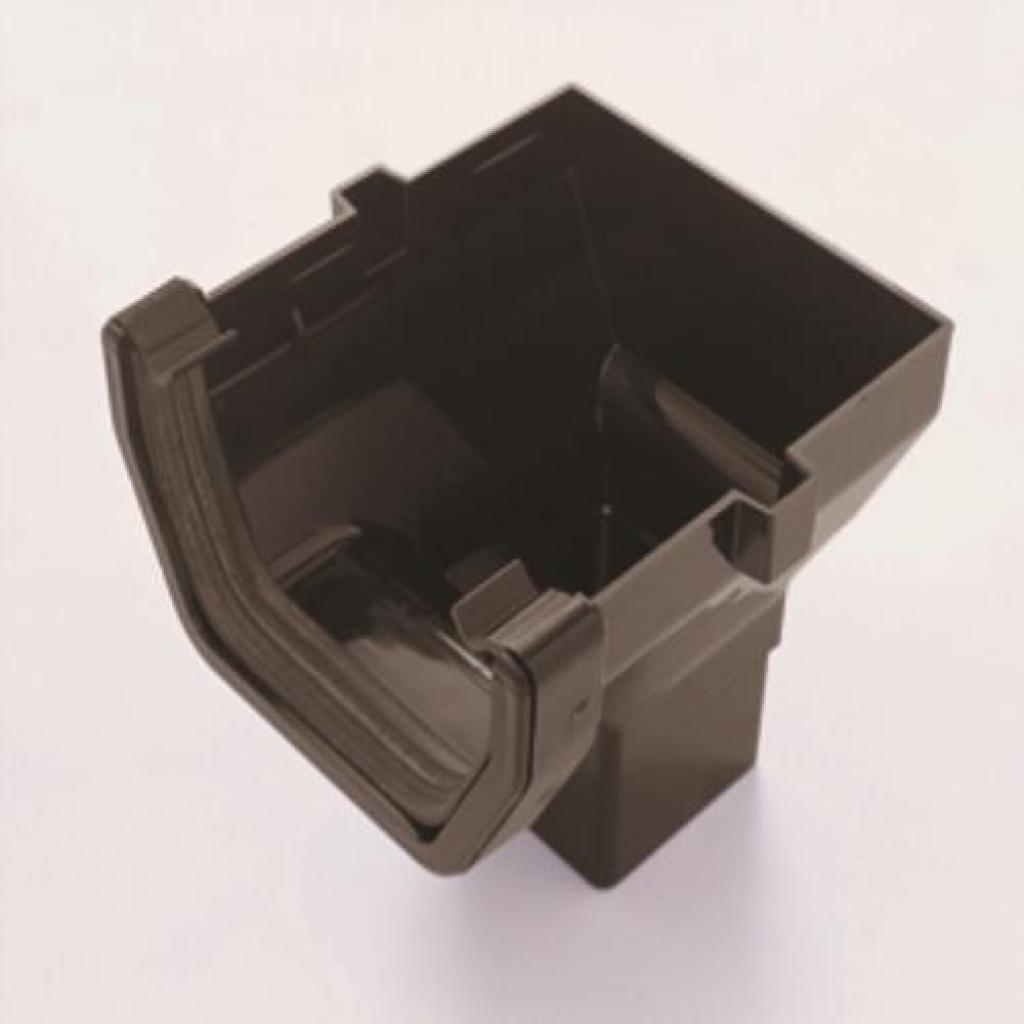 Brown Square Gutter Stop End
