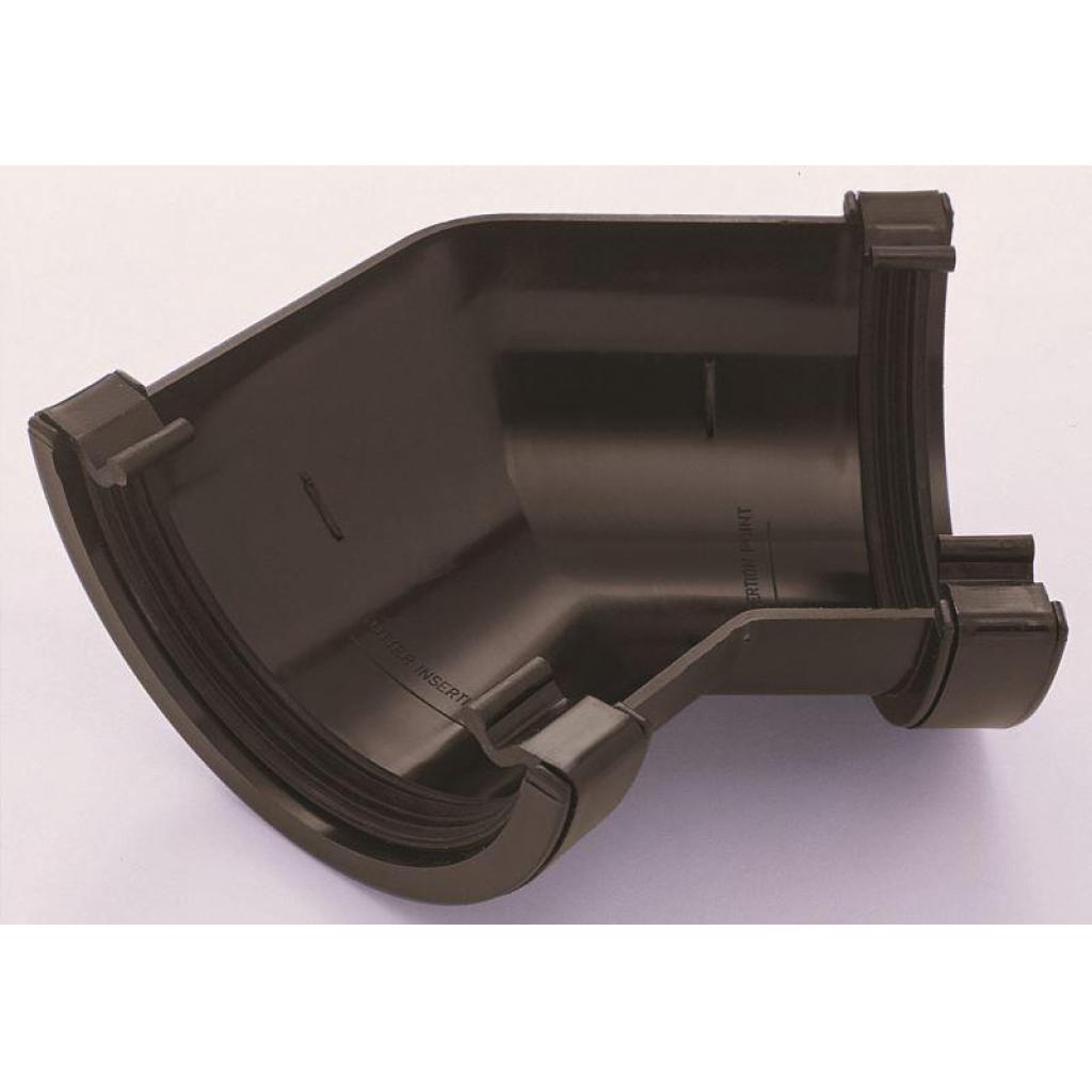 Brown Round Gutter Internal Stop End