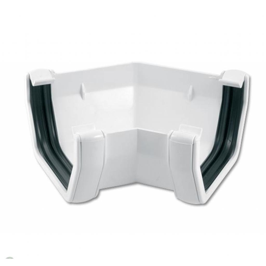 White Square External Gutter Stop End