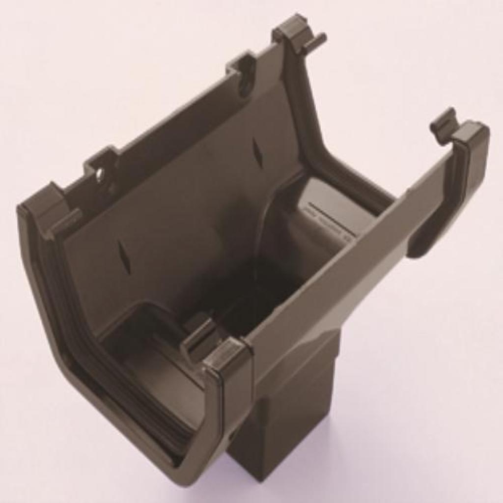 Brown Square Gutter Stop End
