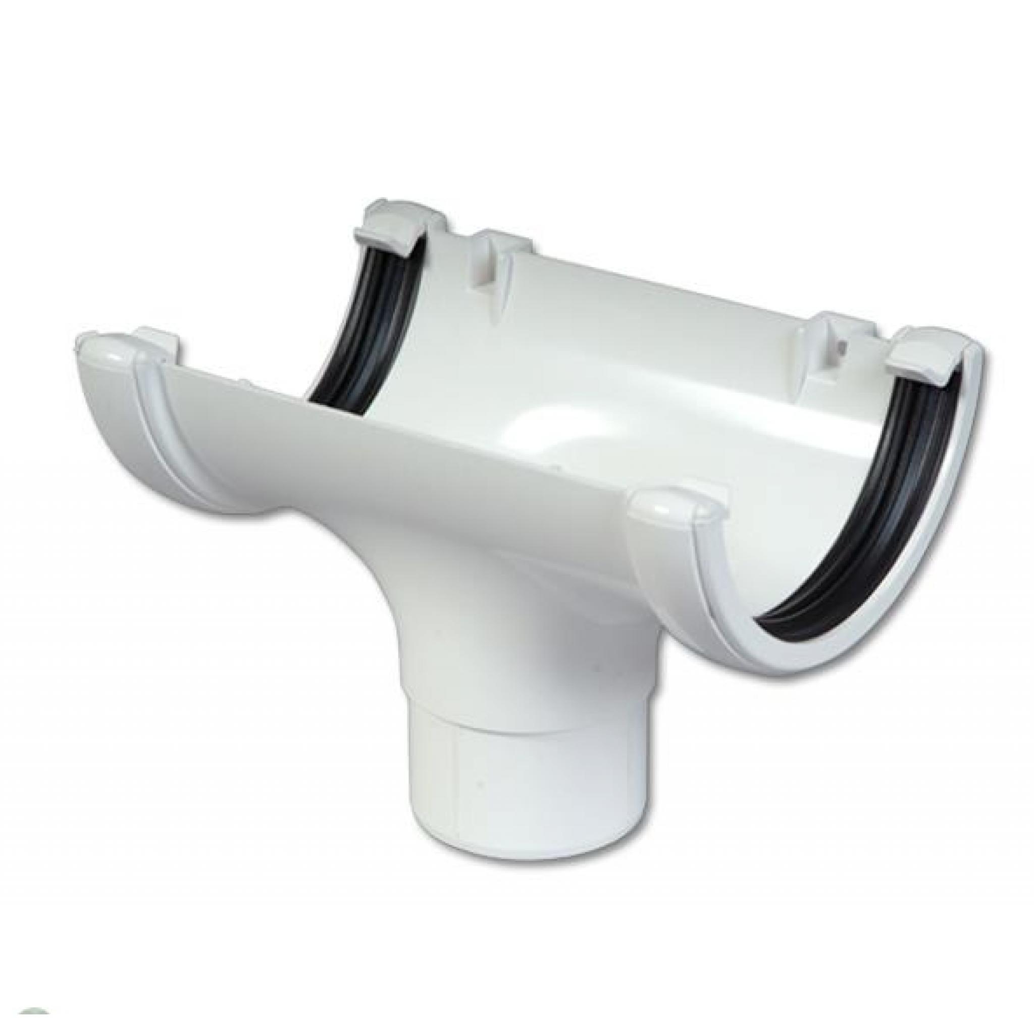 White Round Gutter Running Outlet