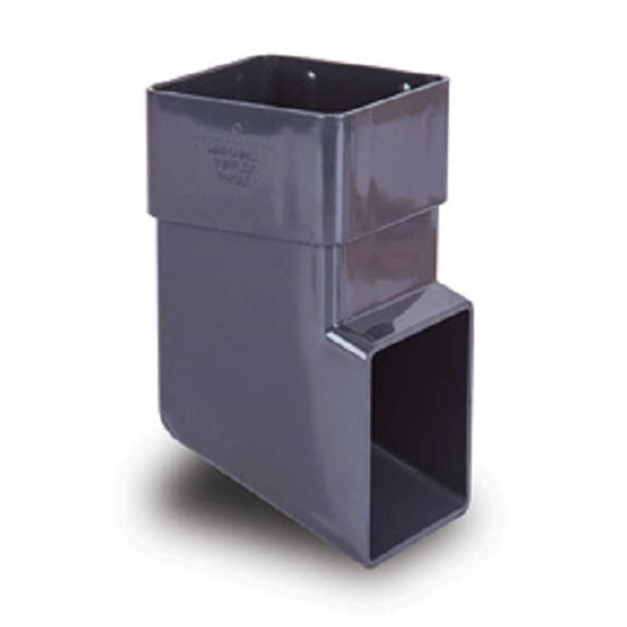 Anthracite Square Down Pipe 2.5mt Length 65mm Steel Anthracite Grey ...