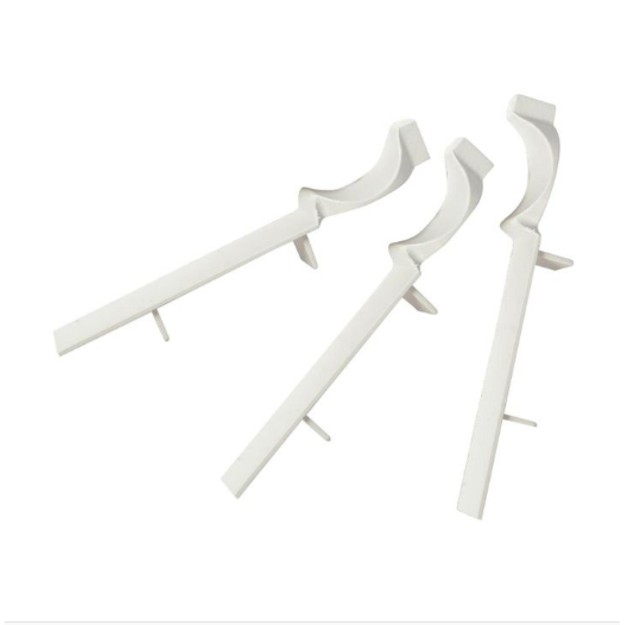 100mm White UPVC Skirting Internal Corner - Torus (4 Pack)