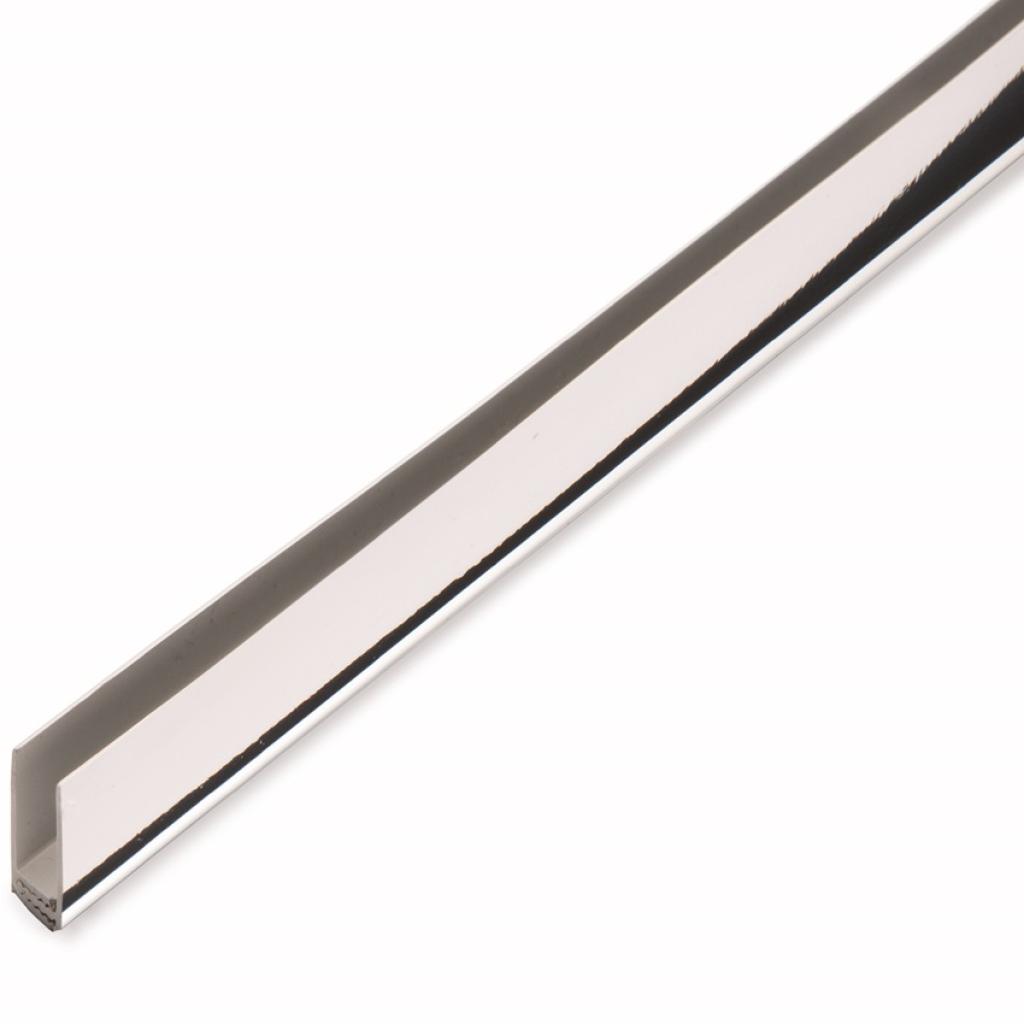 Silver 2 Part Edge Trim 10mm 2 7m