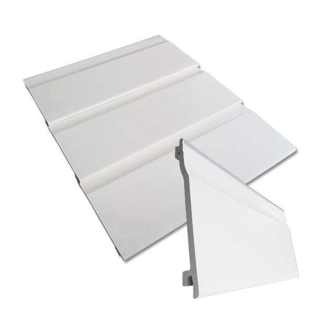 Foiled White uPVC Shiplap Cladding 150mm - 5m