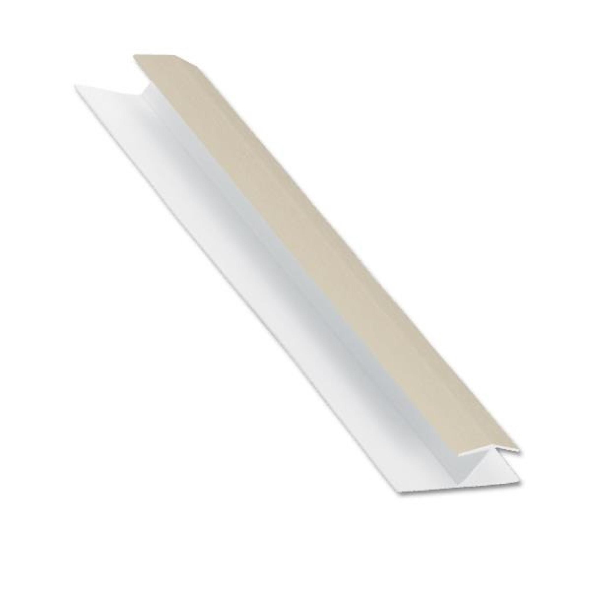 Cream uPVC Shiplap Centre Joint Cladding Trim