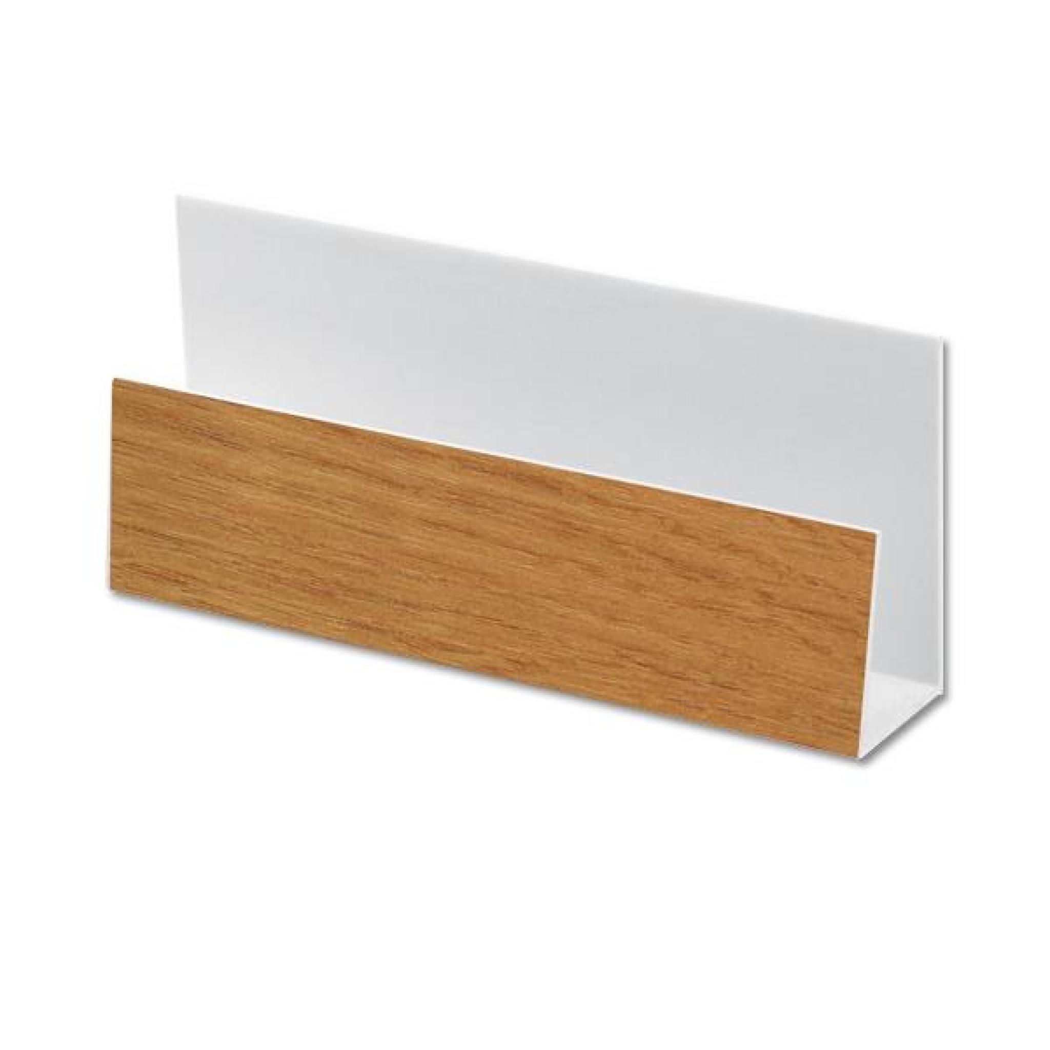 Irish Oak uPVC Cladding U Trim