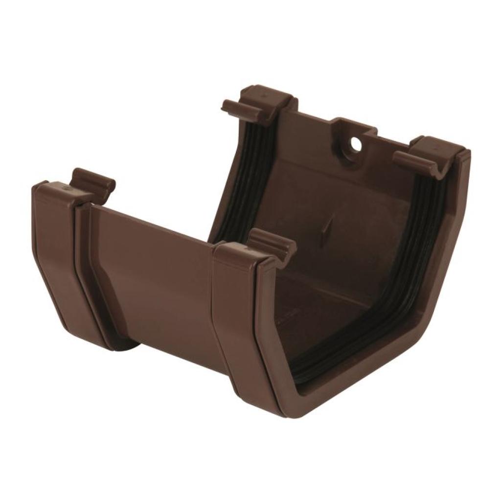 Brown Square Gutter 90 Degree Angle