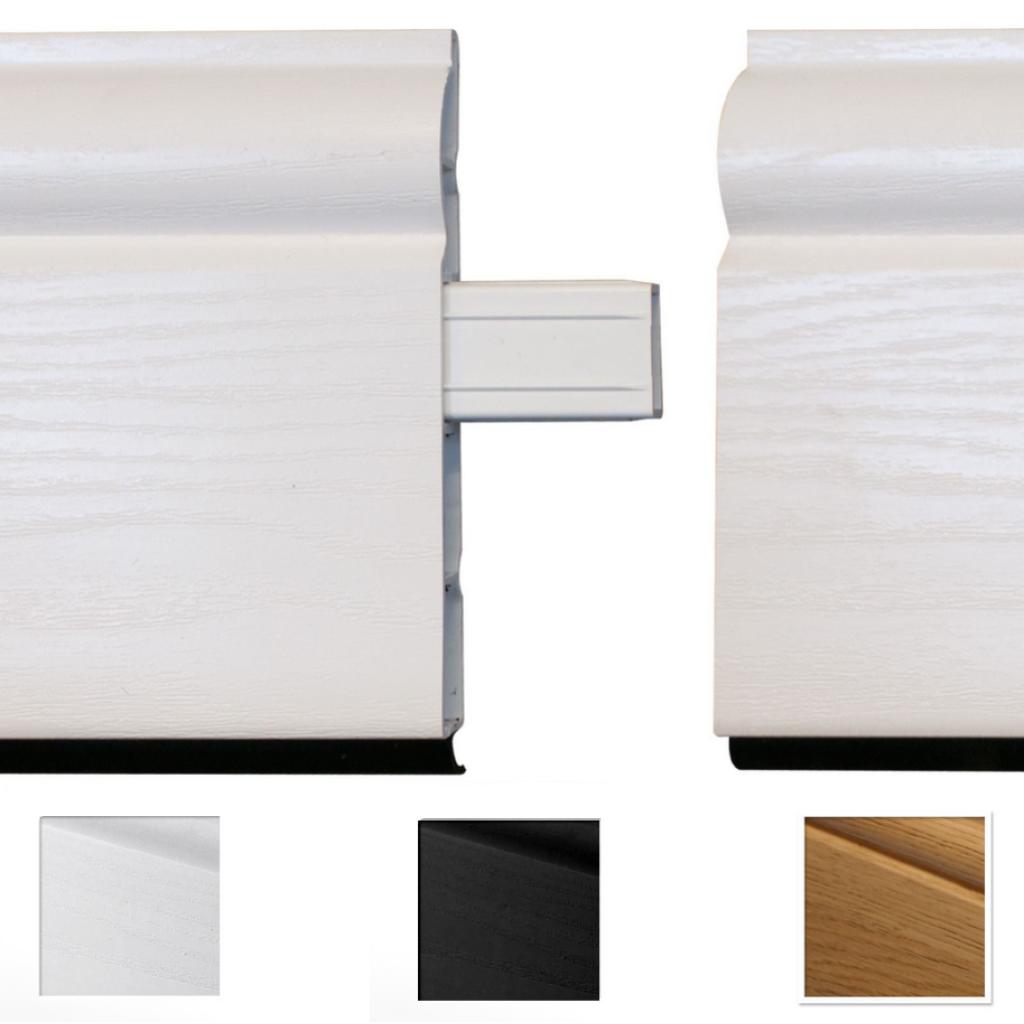 100mm White UPVC Skirting Board - White Torus